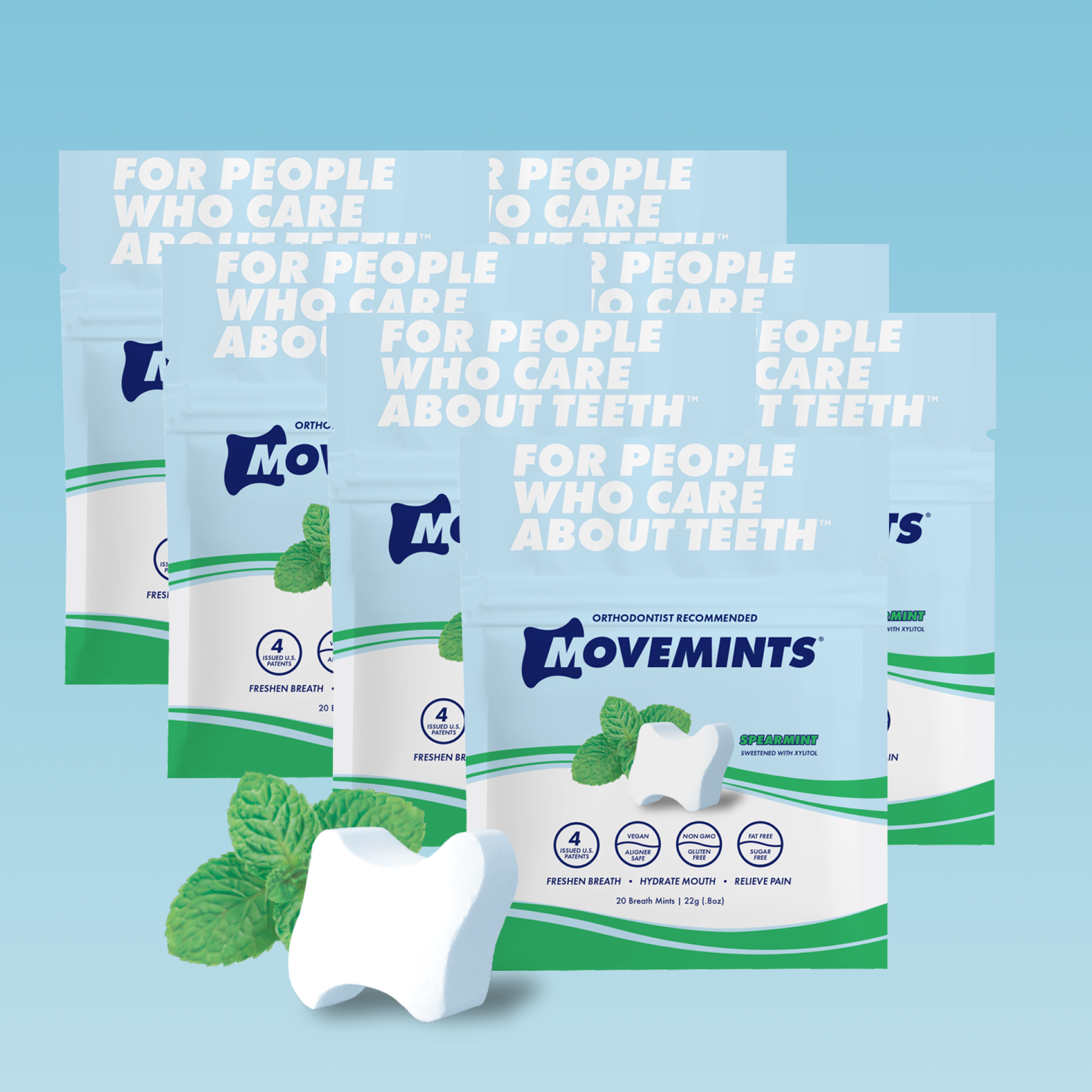 Movemints Breath Mints for Aligners | Spearmint